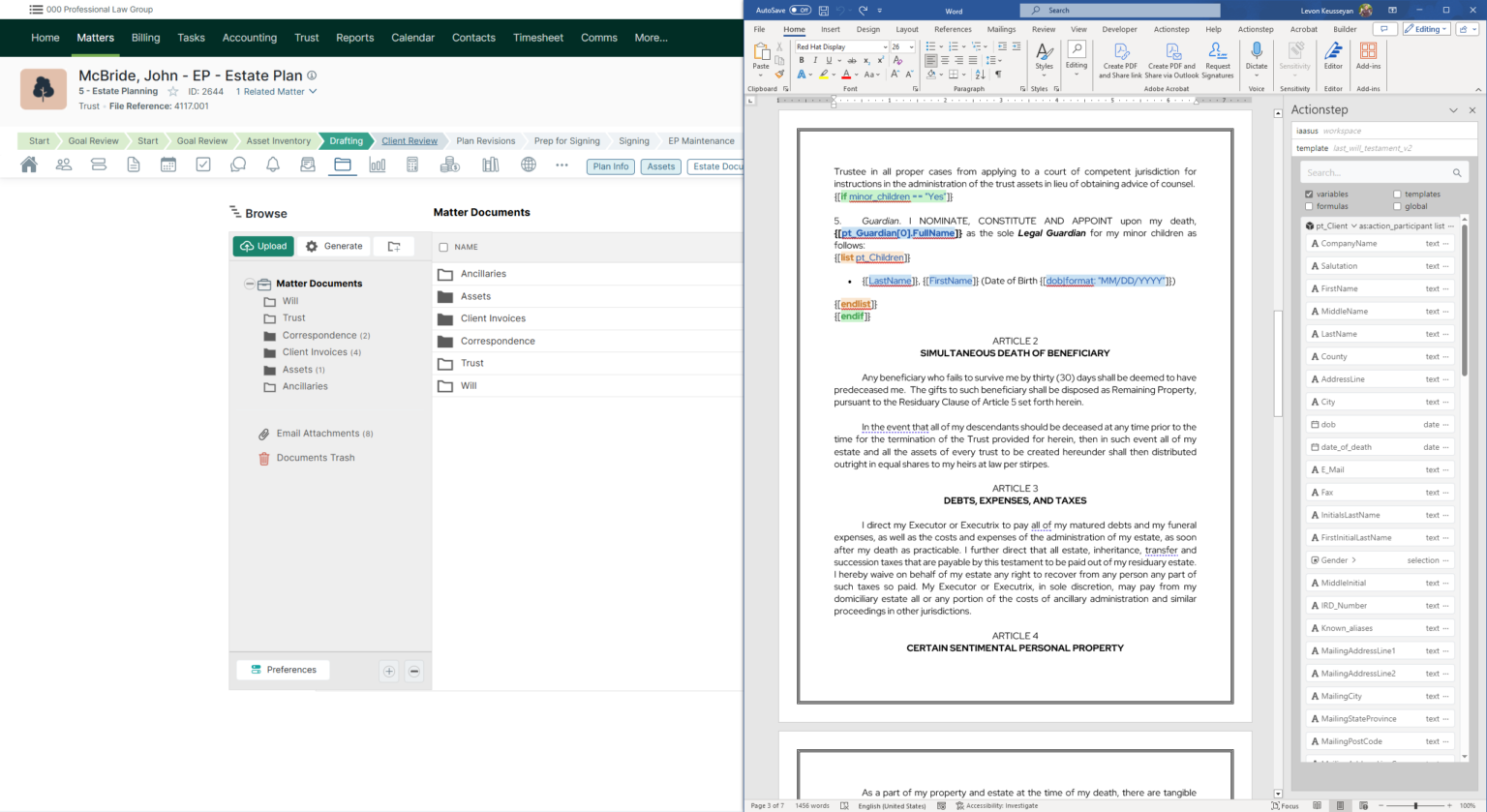 Builder | Actionstep